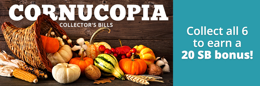 Cornucopia Collector’s Bills – OZ Swagblog